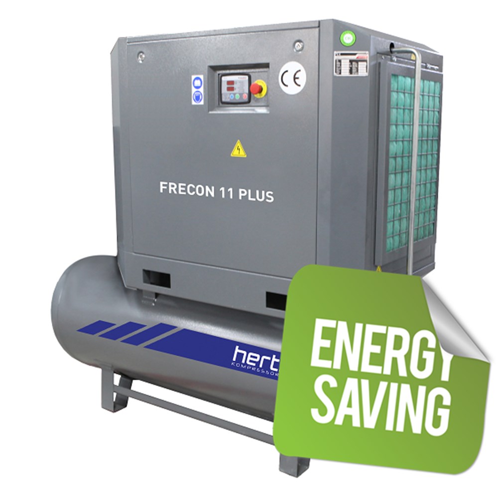 11kW Hertz VSD Rotary Screw Air Compressor, 63.5cfm