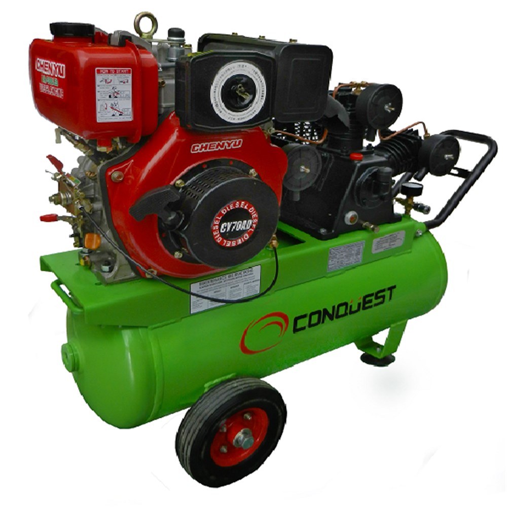 Conquest 5.5hp Diesel Reciprocating Air Compressor, 12.3cfm | CAPS Shop